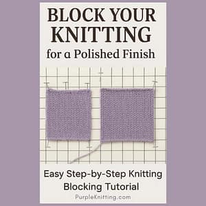 How to Block Knitting: A Beginner’s Guide | Purple Knitting
