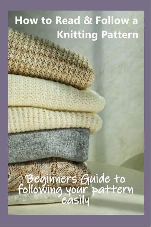 How to Read and Follow a Knitting Pattern: A Beginner's Guide | Purple ...