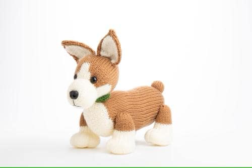 Royal Corgi Knitting Pattern Download | Purple Knitting